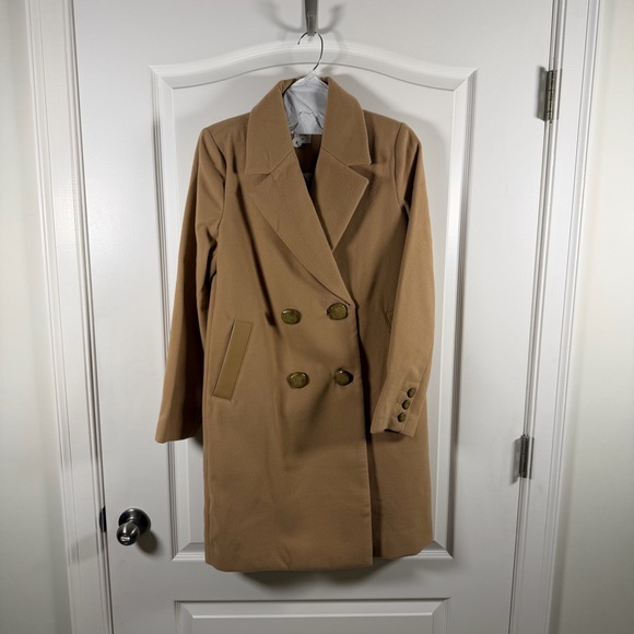 CAbi | Jackets & Coats | Cabi Heritage Camel Doublebreasted Trench Coat ...